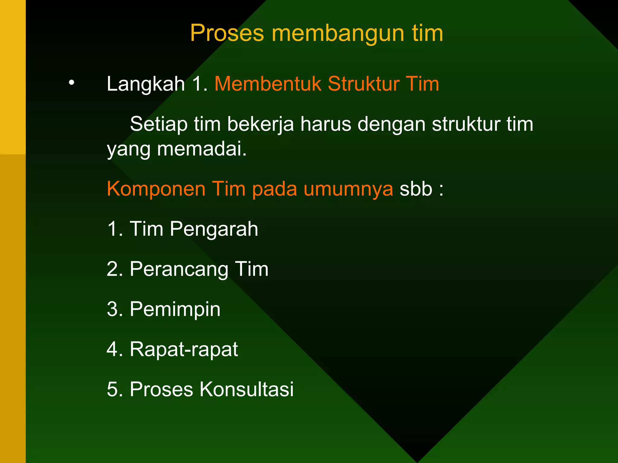 Tim building (membangun tim) | PPT