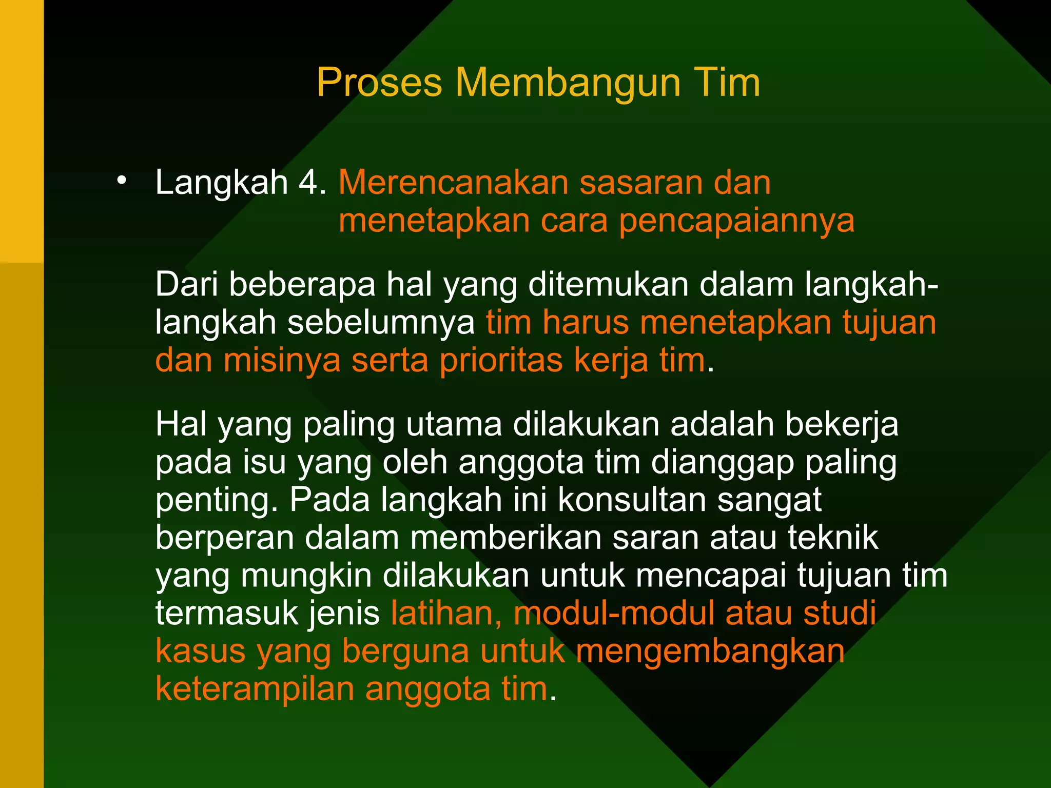 Tim building (membangun tim) | PPT