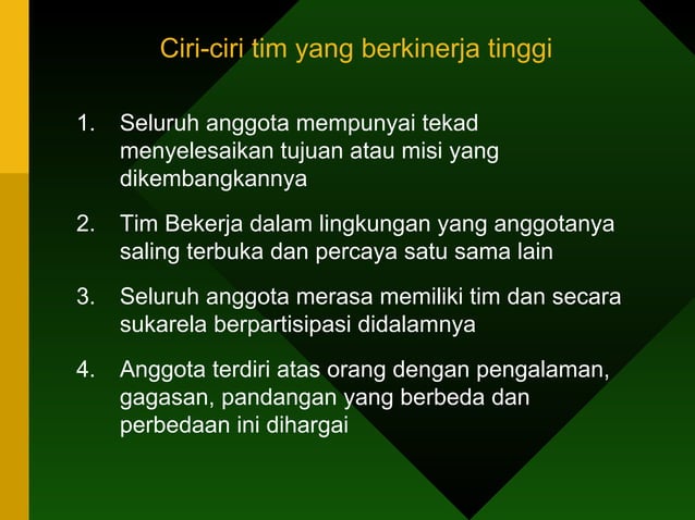 Tim building (membangun tim) | PPT