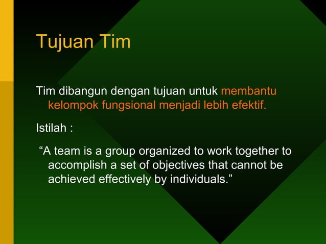 Tim building (membangun tim) | PPT