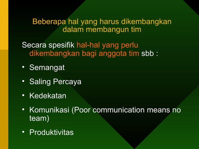 Tim building (membangun tim) | PPT