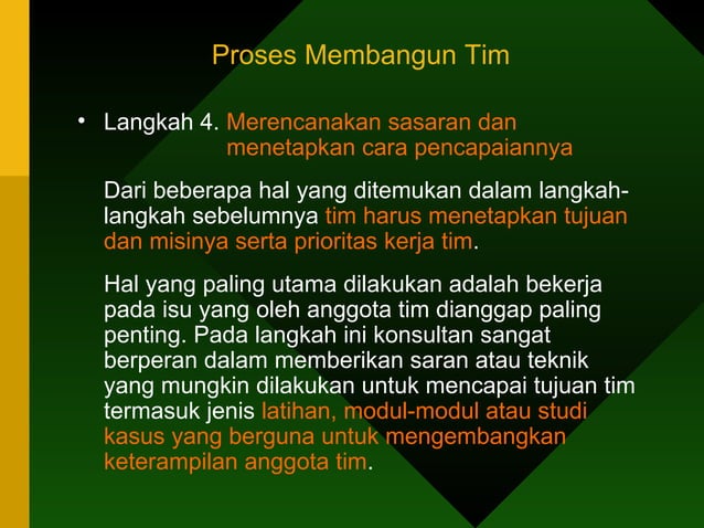 Tim building (membangun tim) | PPT