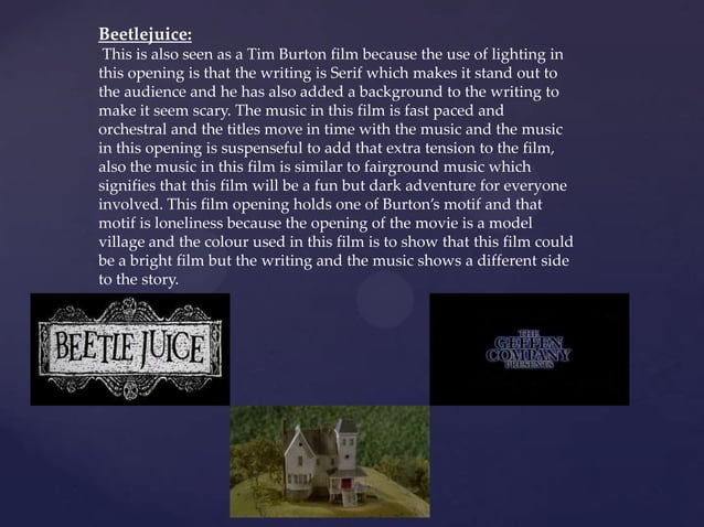 Tim burton analysis | PPT