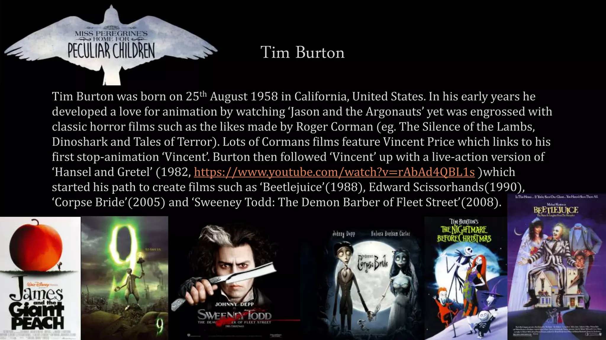 Tim Burton and Henry Selick | PPT