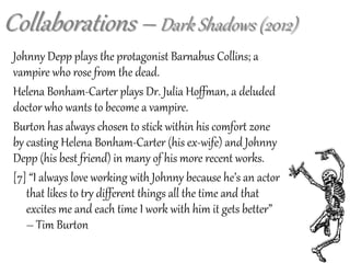 Tim burton Research Presentation | PPTX