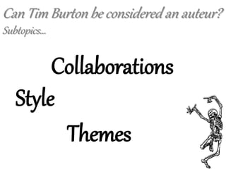 Tim burton Research Presentation | PPTX