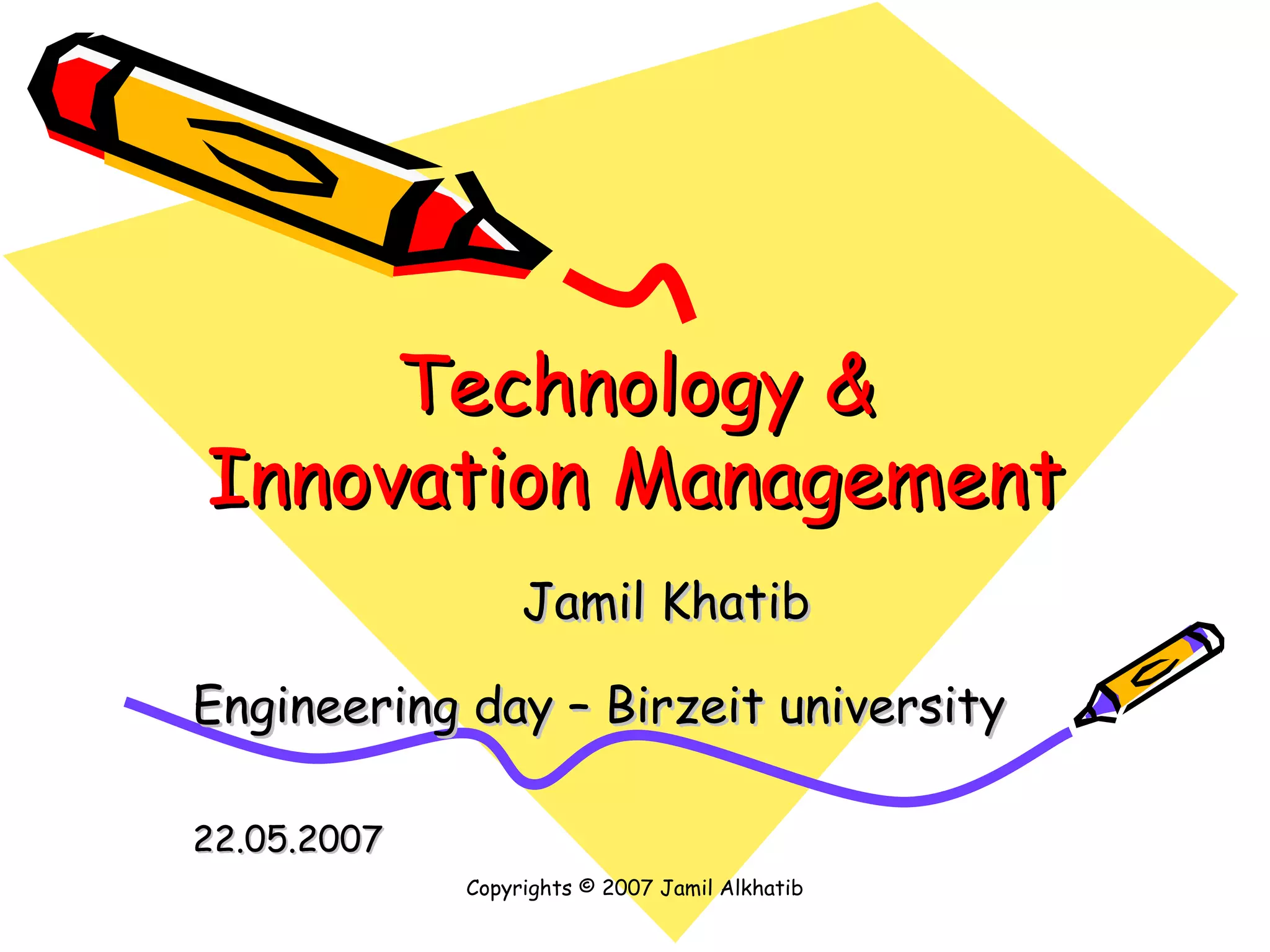 Technology and Innovation Management | PPT