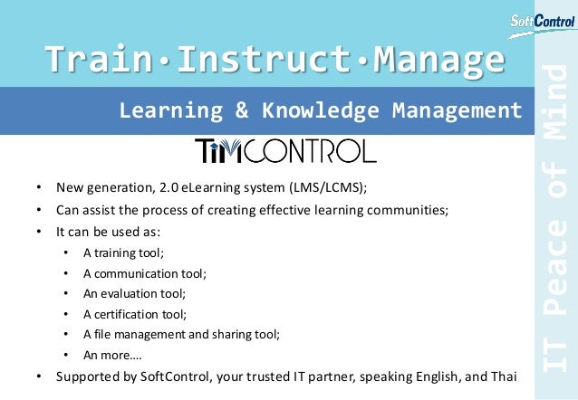 Learning Management System (LMS) - TIMControl