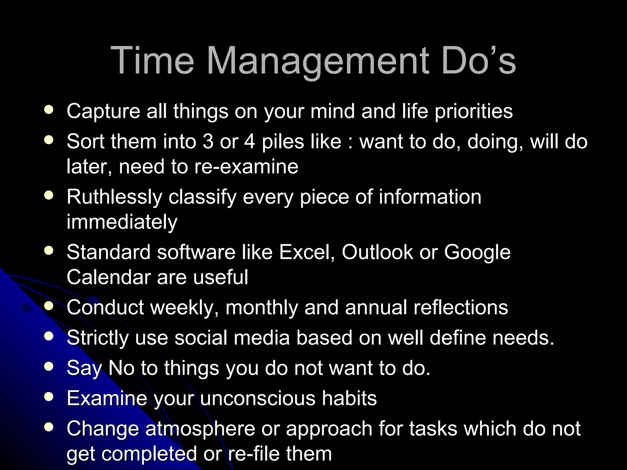 Basic Time Management | PPT