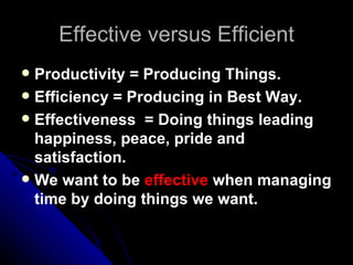 Basic Time Management | PPT