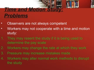 Time and motion study | PPT