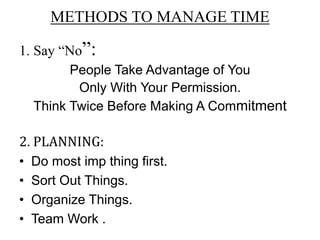 Time management best ppt for school and colleges | PPTX