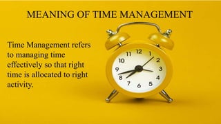 Tips For Time Management | PPTX