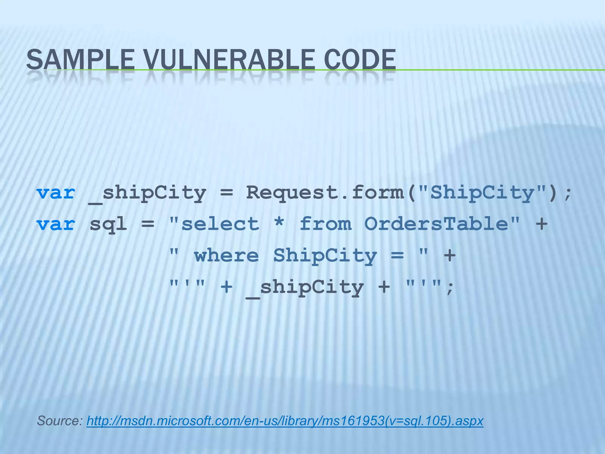 Time Based Blind Sql Injection Ppt 