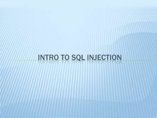 Time-Based Blind SQL Injection | PPT