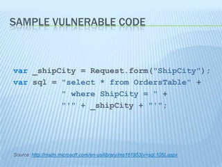 Time-Based Blind SQL Injection | PPT