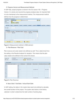 Time based progress analysis in project system (revenue recognition ...