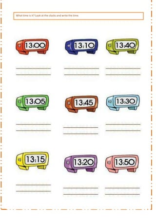 Time basic worksheet | PDF