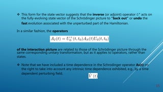 Time dependent perturbations | PPTX