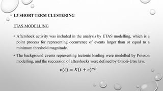 Time dependent probabilistic seismic hazard assessment | PPTX
