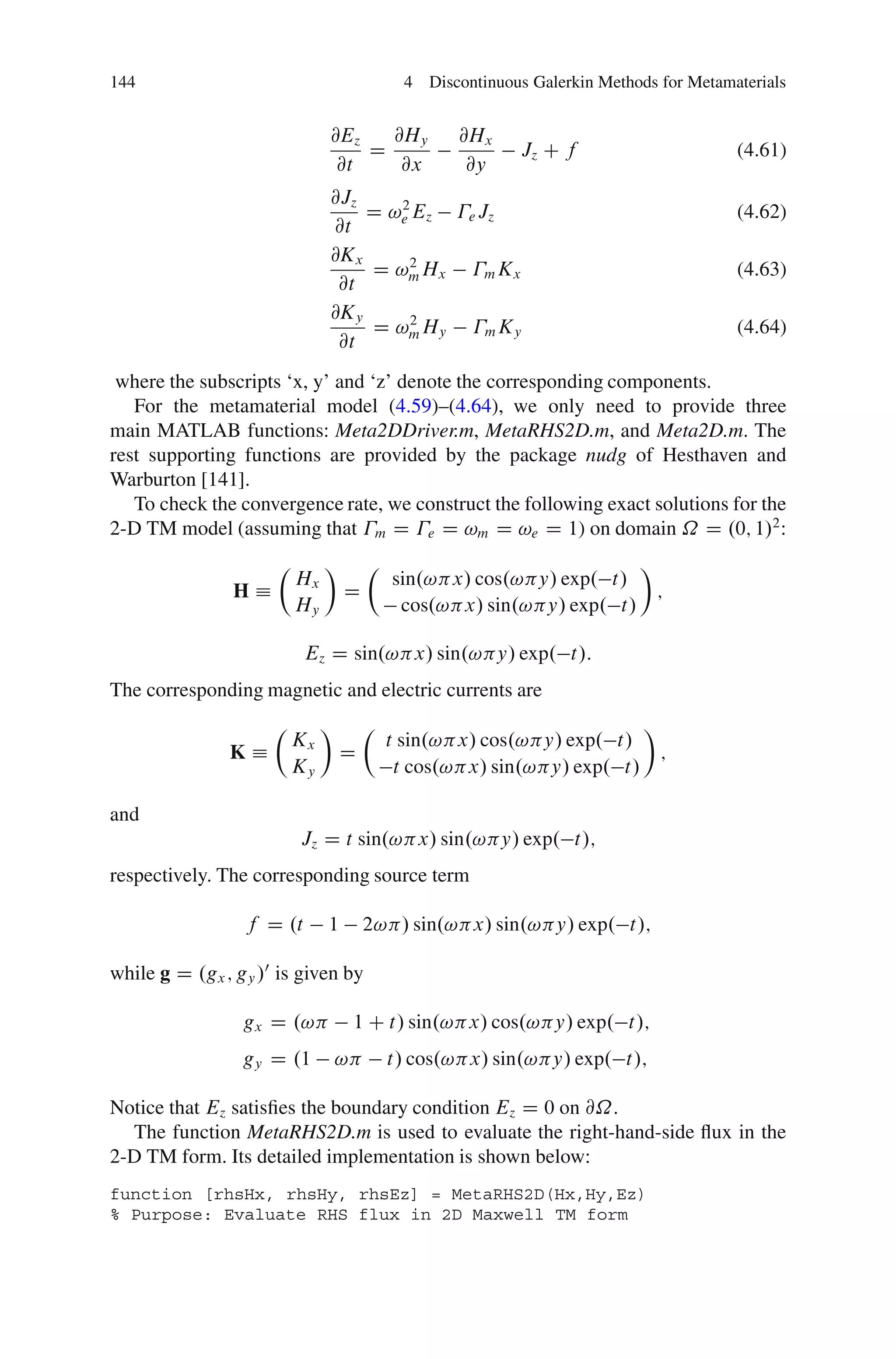 Time domain finite element methods for maxwell's equations in metamaterials | PDF