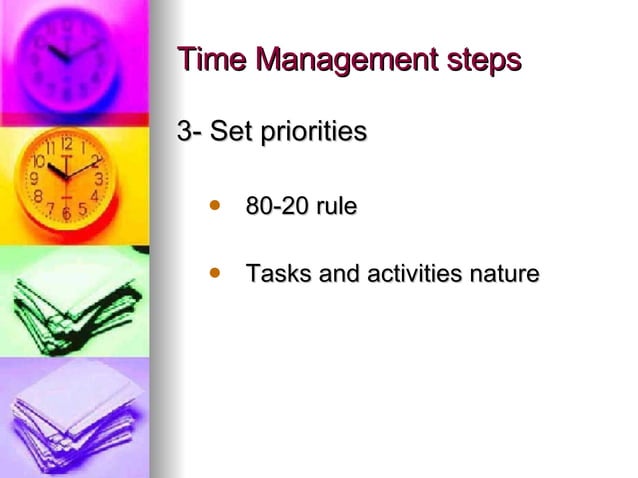 Time Manag. | PPT | Business | Business and Finance