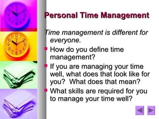 Time management | PPT