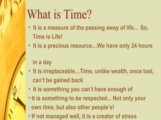 Time management | PPS | Islam | Religion & Spirituality