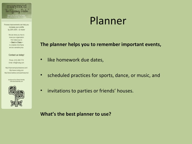 Time Management for Kids | PPT