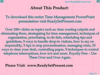 Time management-powerpoint1435 | PPT