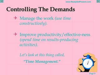 TIME MANAGEMENT POWERPOINT | PPT