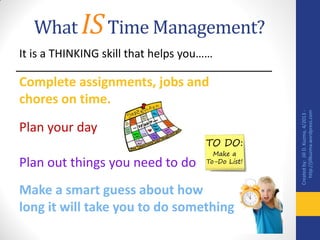 time-management-ppt-for-kids.pdf | Homework and Study | Education
