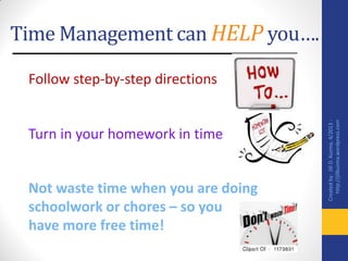 time-management-ppt-for-kids.pdf | Homework and Study | Education