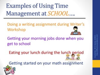 time-management-ppt-for-kids.pdf | Homework and Study | Education