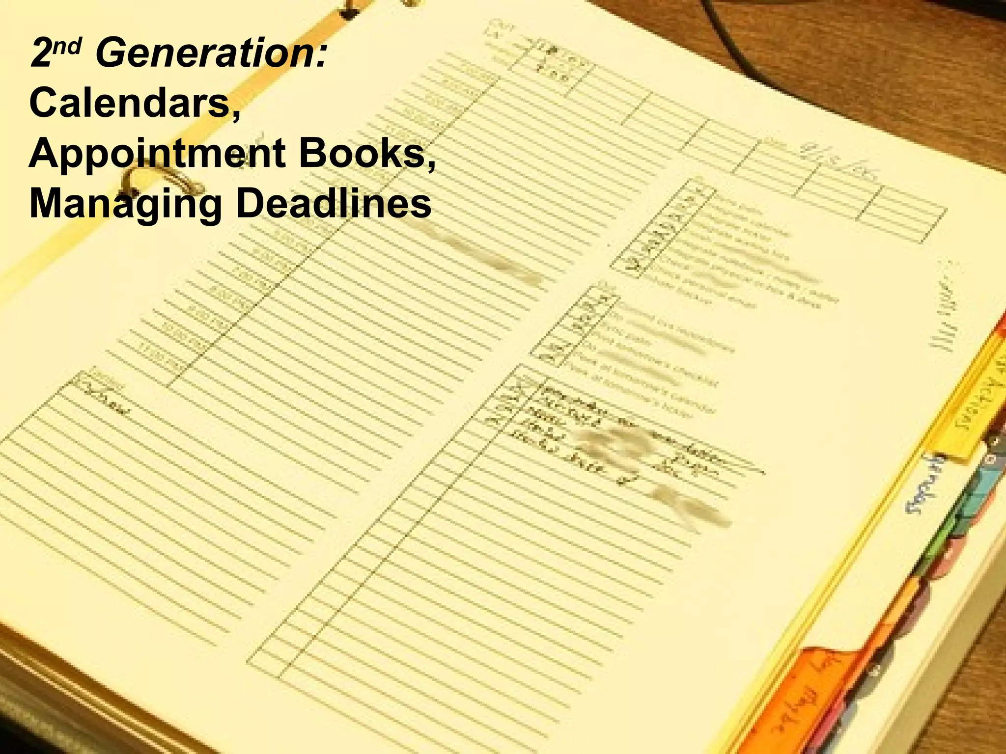 Self-Empowerment via 4th Generation Time Management | PPT | Education