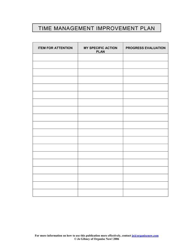 Time management-quiz | PDF