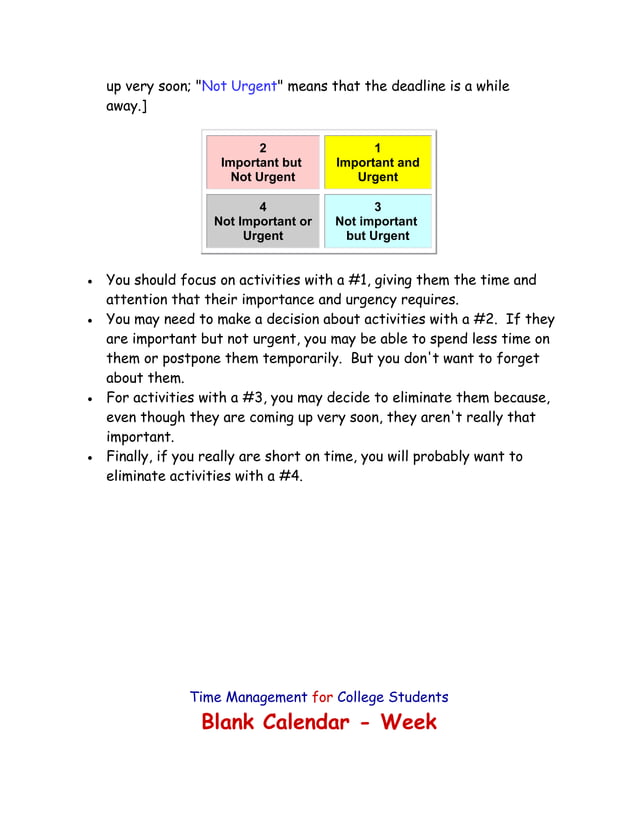 Time management information guide | PDF