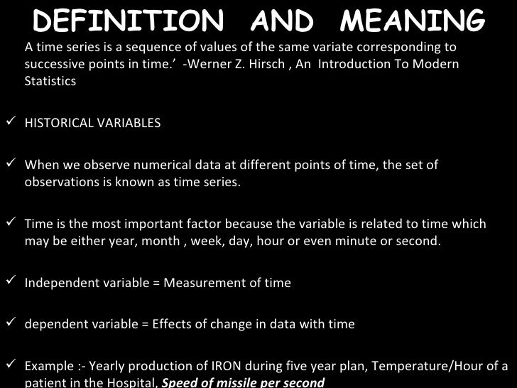 Time Series Analysis Ravi Time Series Analysis Ravi