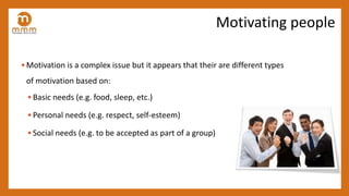 Time Tested Motivational Techniques | PPT