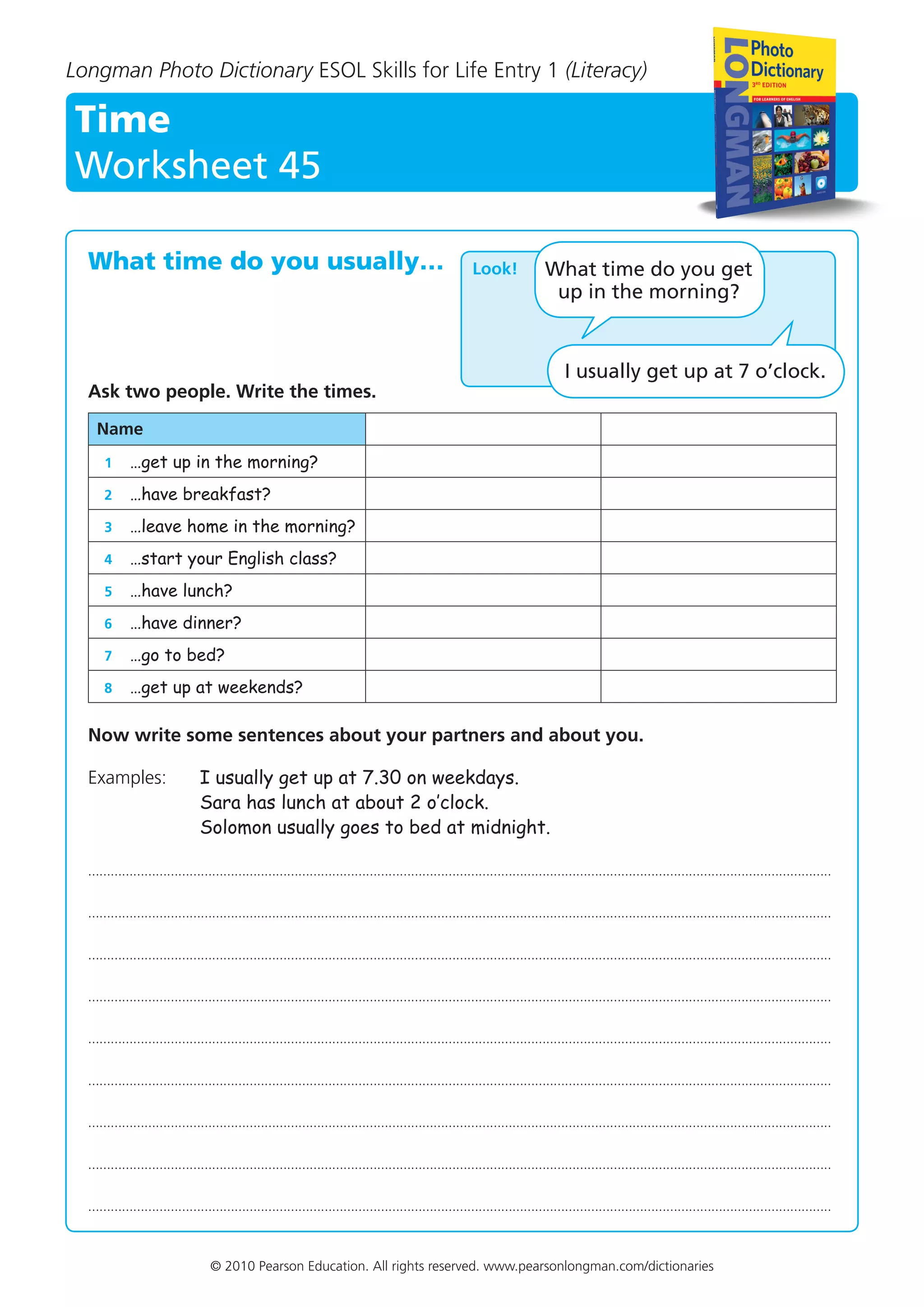 Time worksheet-45---longman (1) | PDF