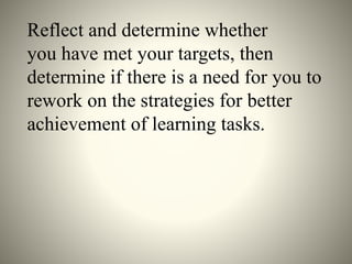 SUCCESSFUL LEARNING THROUGH A TIME PLAN | PPTX