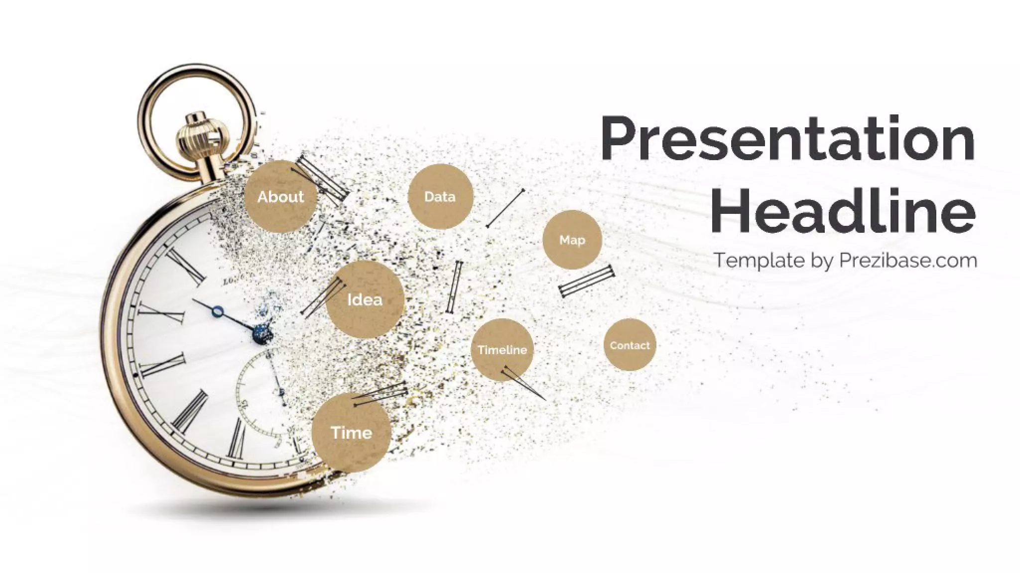 Fading Time Presentation Template for Prezi | PPT