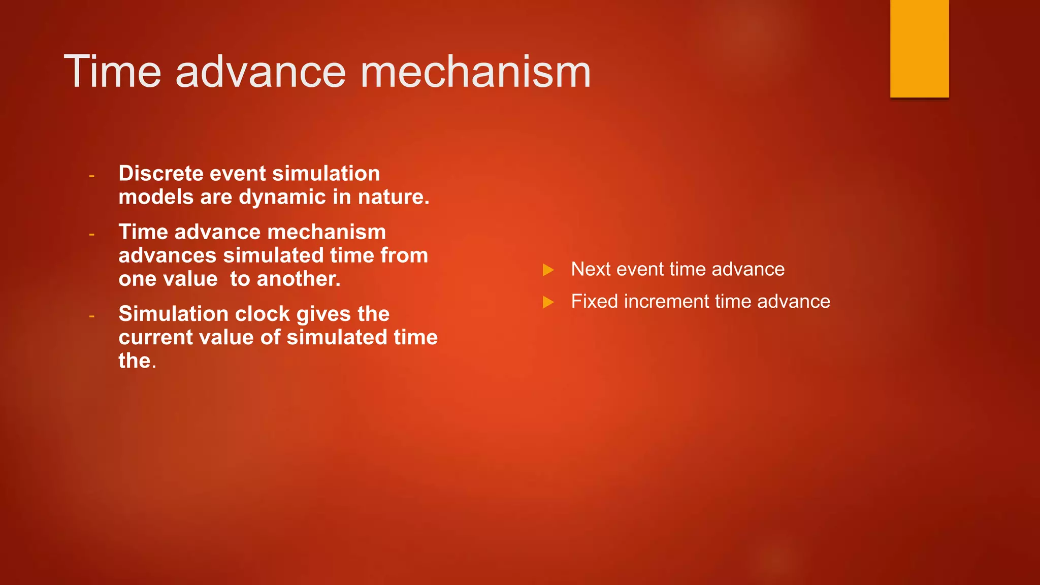 Time advance mehcanism | PPTX