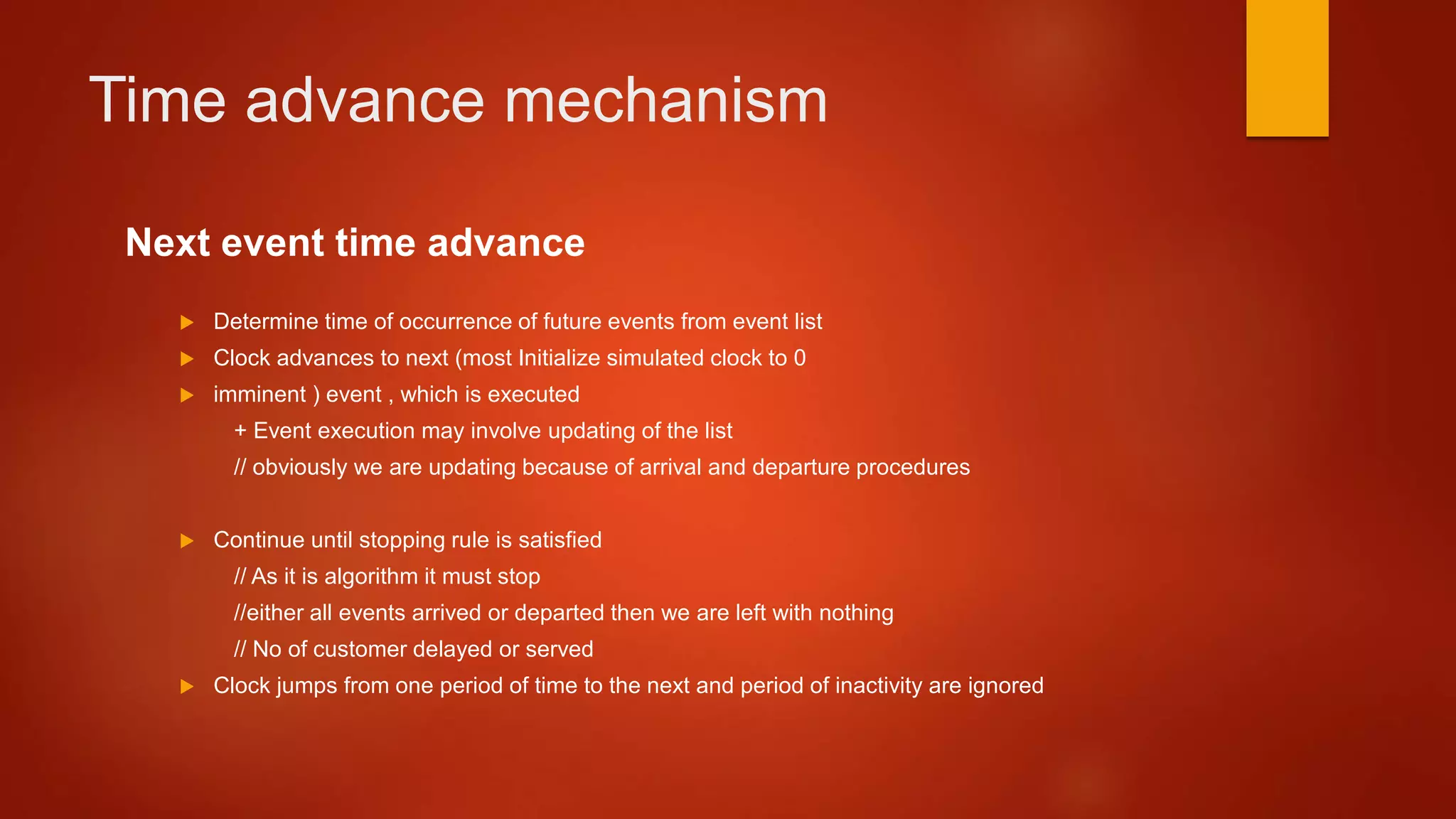 Time advance mehcanism | PPTX