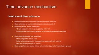 Time advance mehcanism | PPTX | Programming Languages | Computing