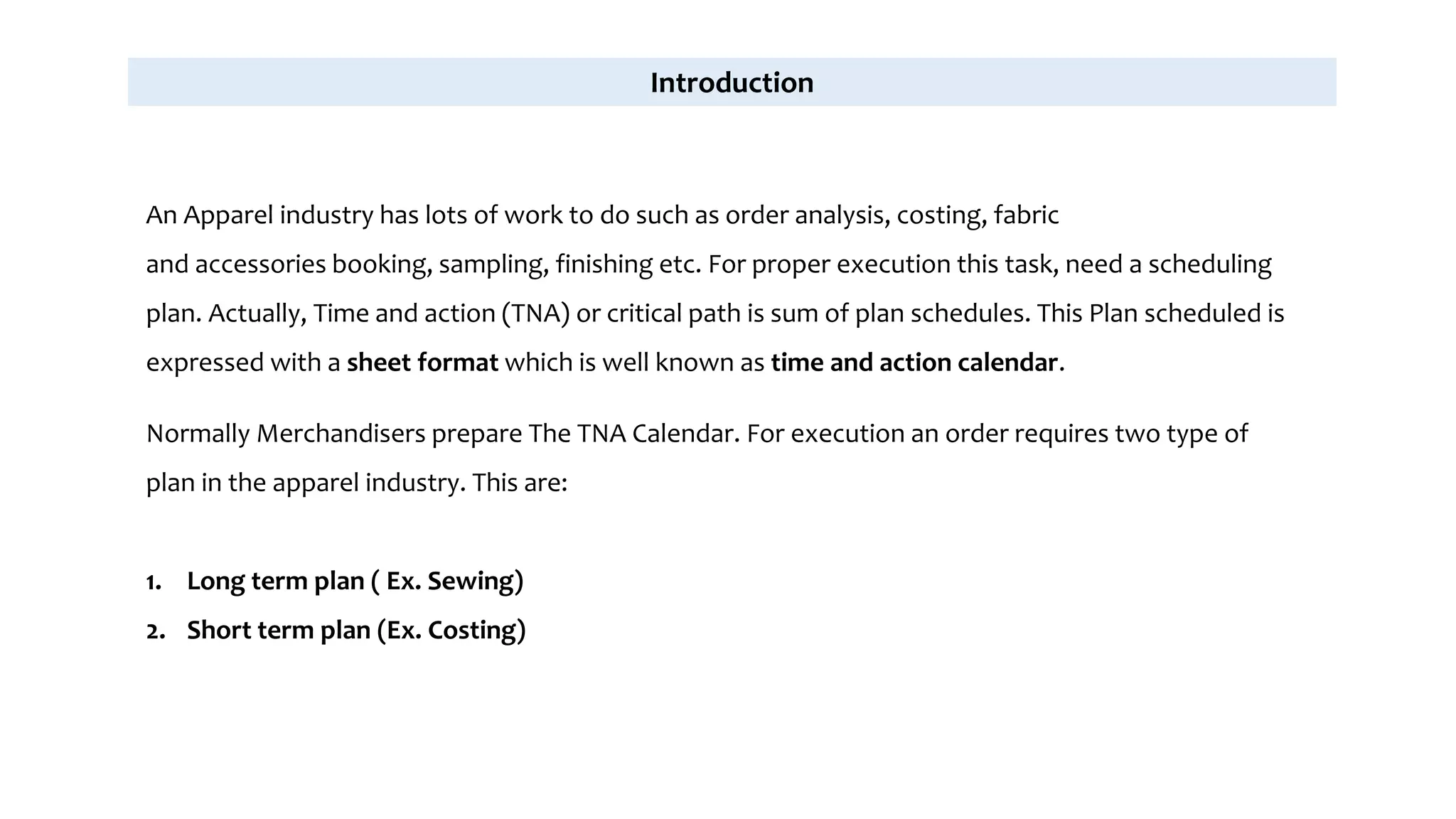 Time and Action planning (TNA) | PPTX