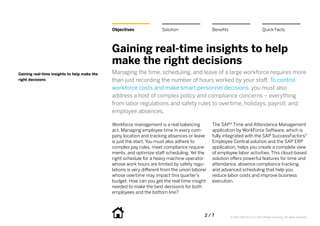 Solution Brief - Time and Attendance Management | PPT