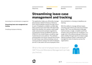 Solution Brief - Time and Attendance Management | PPT