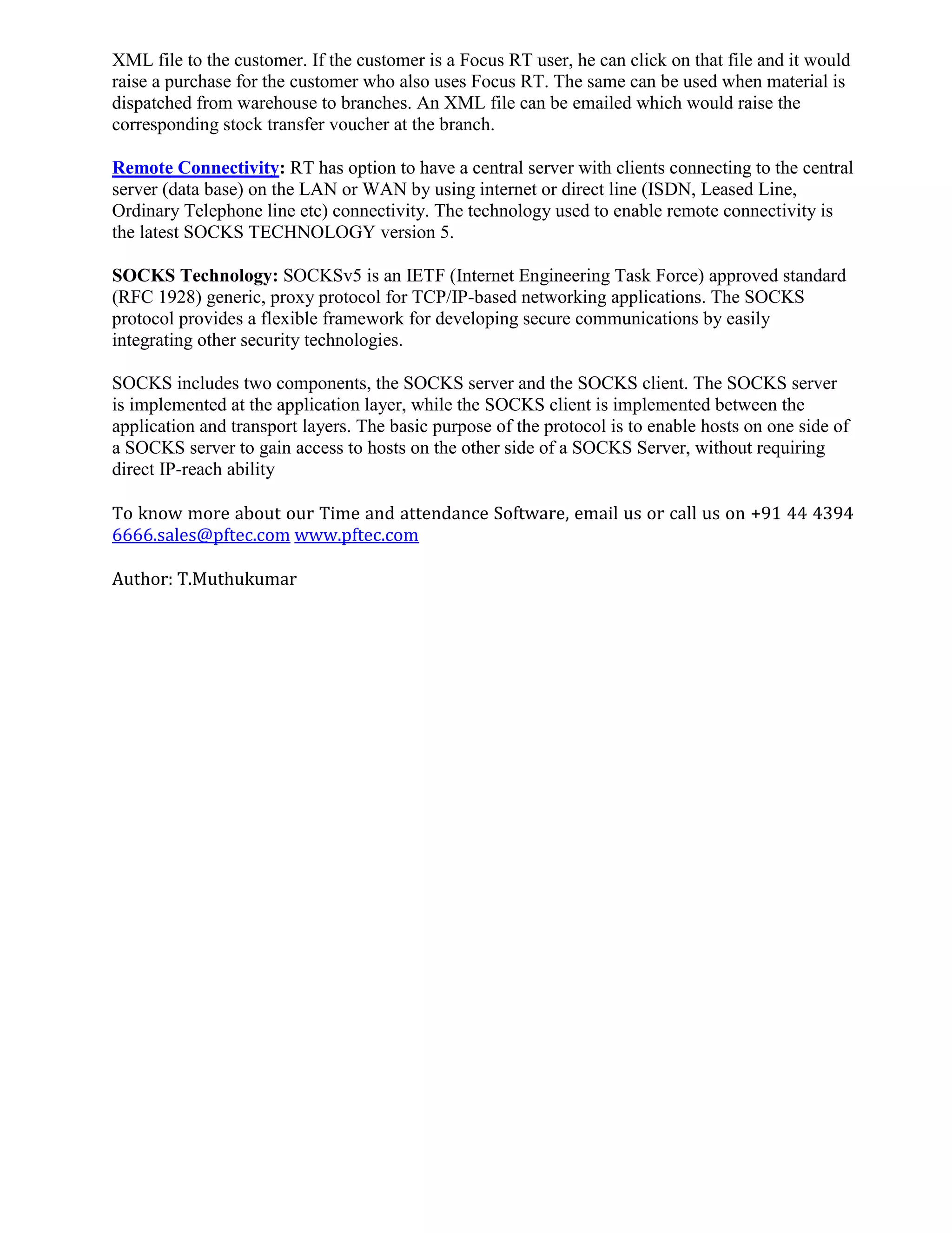 Time and attendance software | DOCX | Computing | Technology & Computing